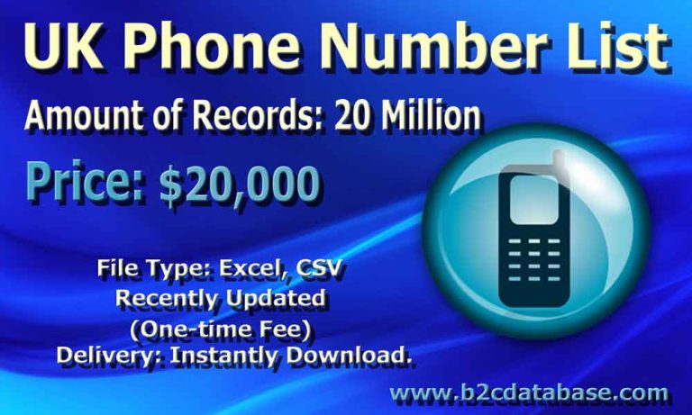 UK Number Data | B2C Database